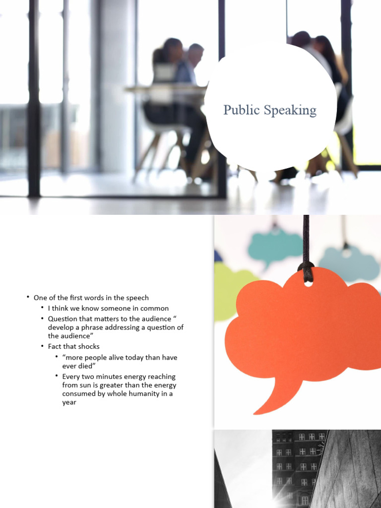 Public Speaking Presentation | PDF | Psychological Concepts | Psychology