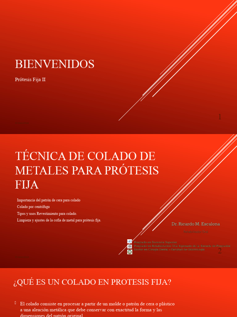 Protesis Fija Ii Clase 5 Tecnicas de Colado de Metales | PDF ...