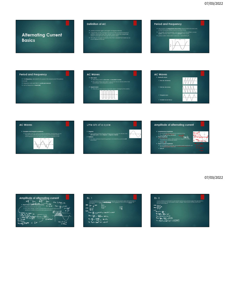 AC Basics | PDF | Amplitude | Frequency