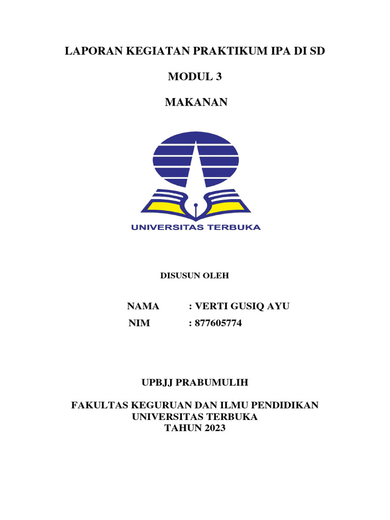 LAPORAN KEGIATAN PRAKTIKUM IPA DI SD Modul 3 | PDF | Teknologi & Rekayasa