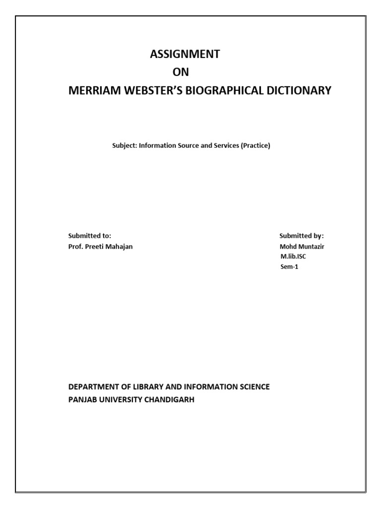 Webster biographical dictionary | PDF | Dictionary | Linguistics