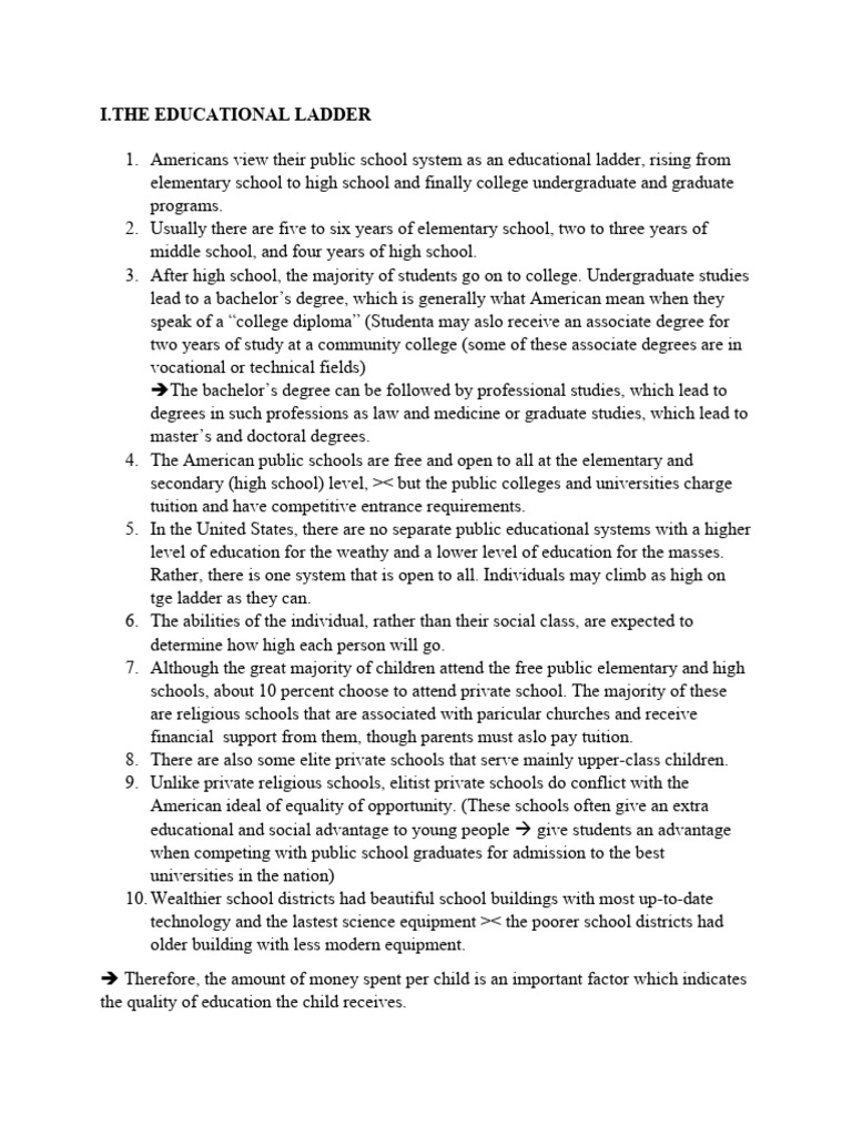 The Educational Ladder | PDF | Academic Degree | College