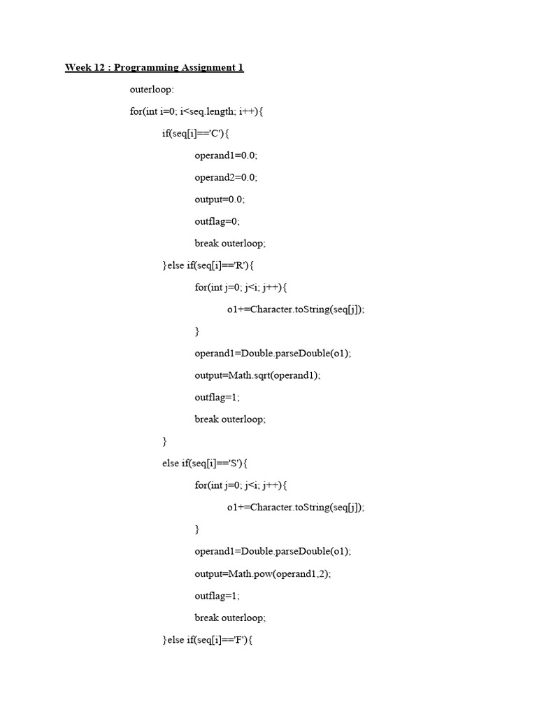 NPTEL Week 12 Programming Assignments | PDF