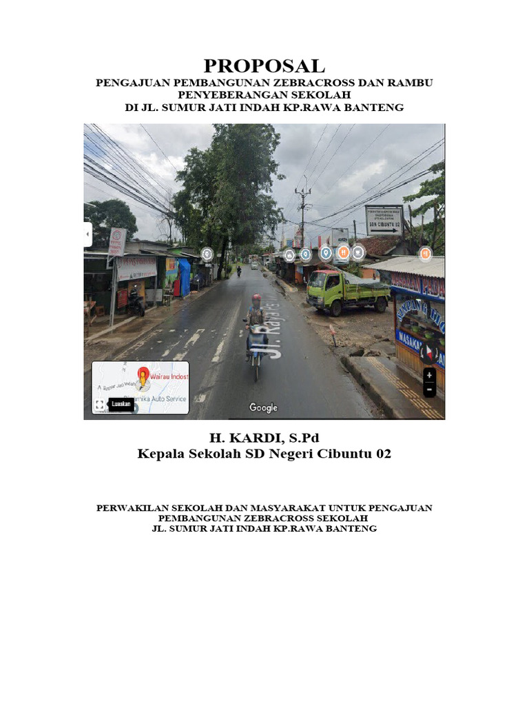 PROPOSAL Zebra Cross | PDF | Sains & Matematika