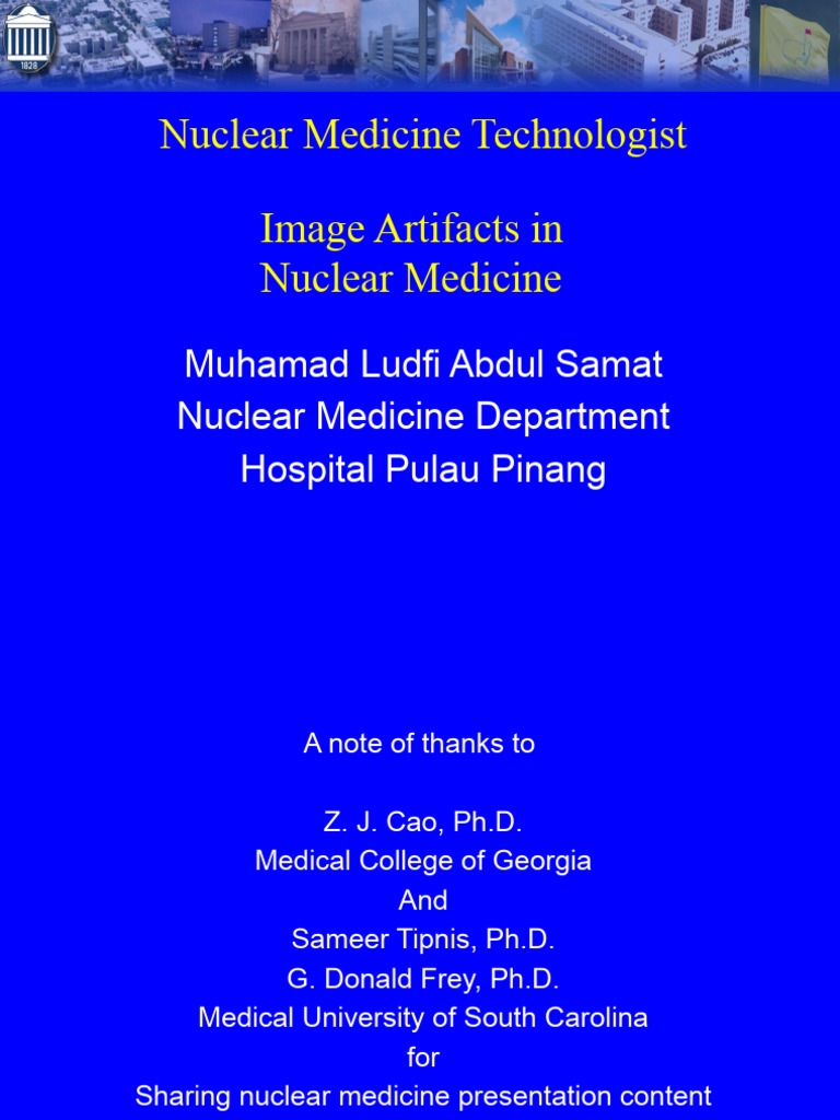 NM Physics Lecture Adv 4 Image Artifacts 2018 | PDF | Ct Scan ...