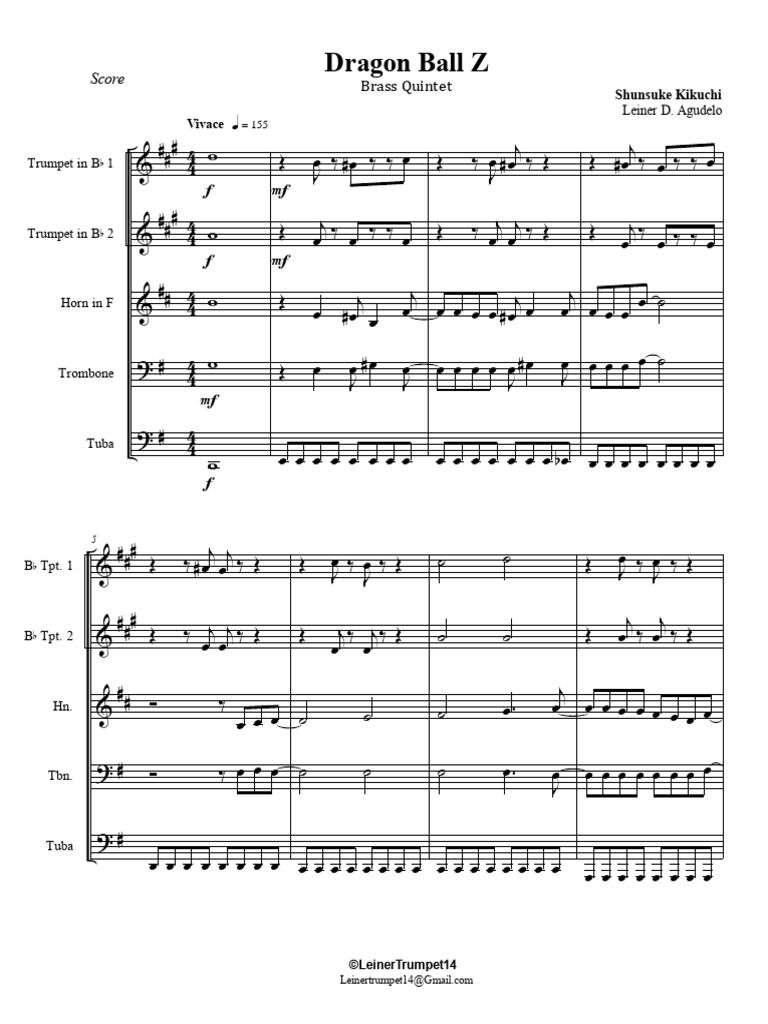Dragon Ball Z: Score | PDF