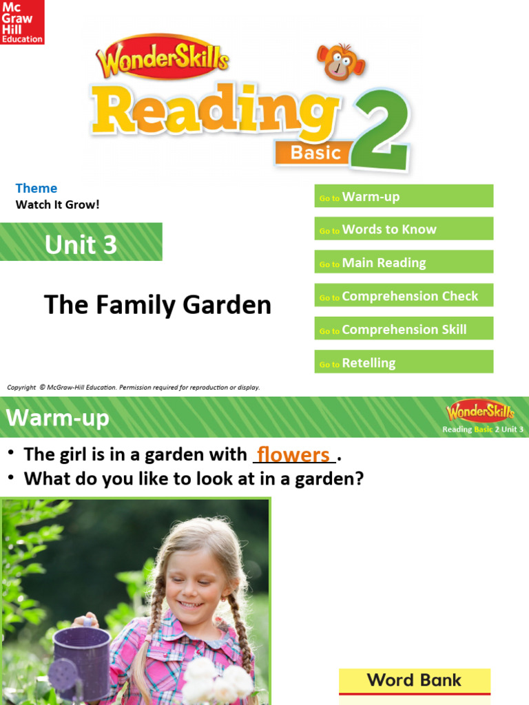 Basic 2 Unit 3 Pdf Gardens Organisms