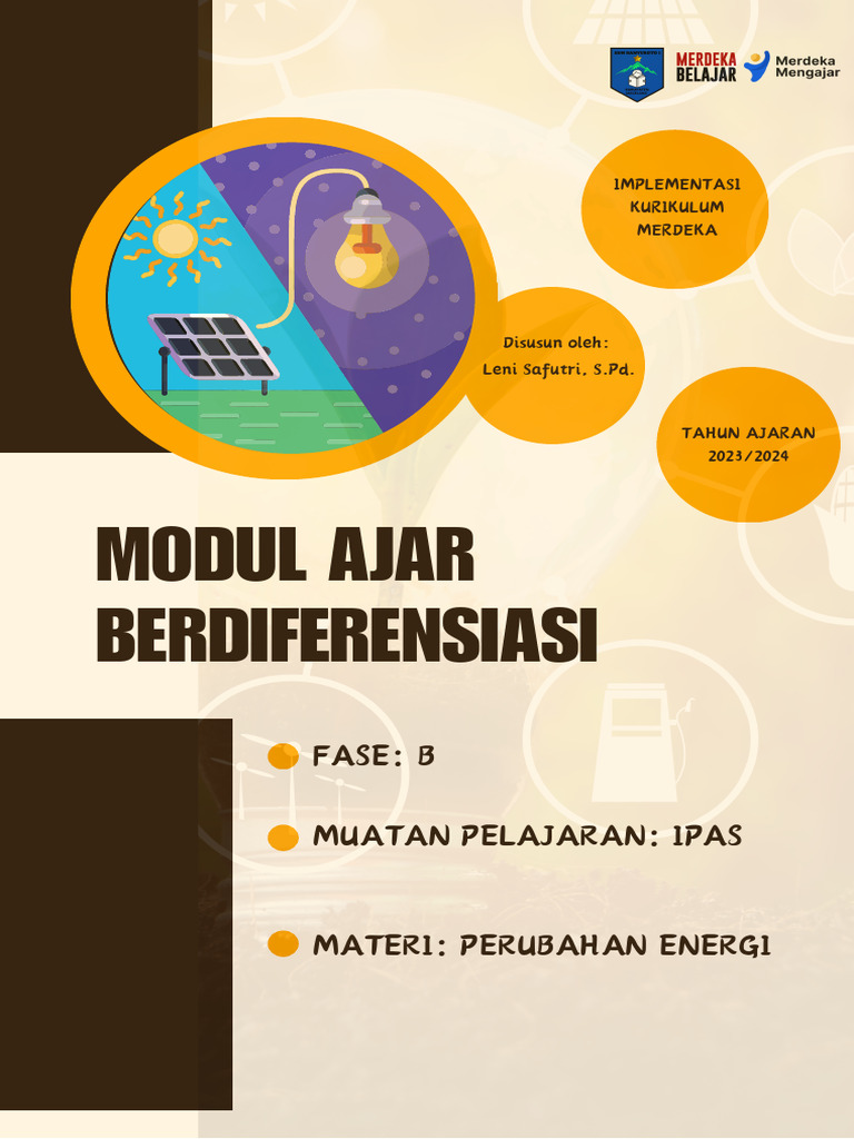Modul Ajar Ilmu Pengetahuan Alam Dan Sosial (IPAS) - Modul Ajar Berdiferensiasi Materi Perubahan ...