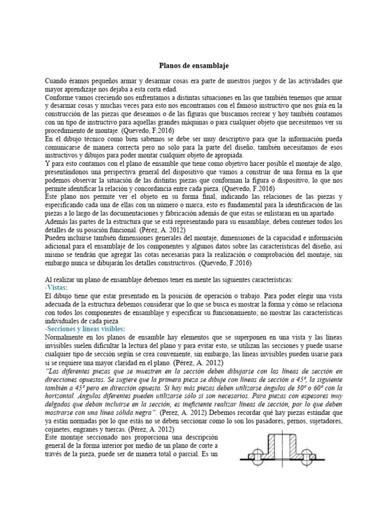 Planos de Ensamble | PDF | Dibujo | Dibujo técnico