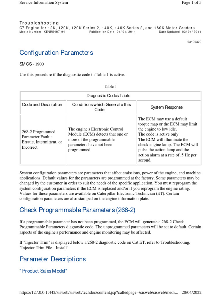 Configuration Parameters | PDF | Troubleshooting | Computing Configuration Parameters | PDF | Troubleshooting | Computing
