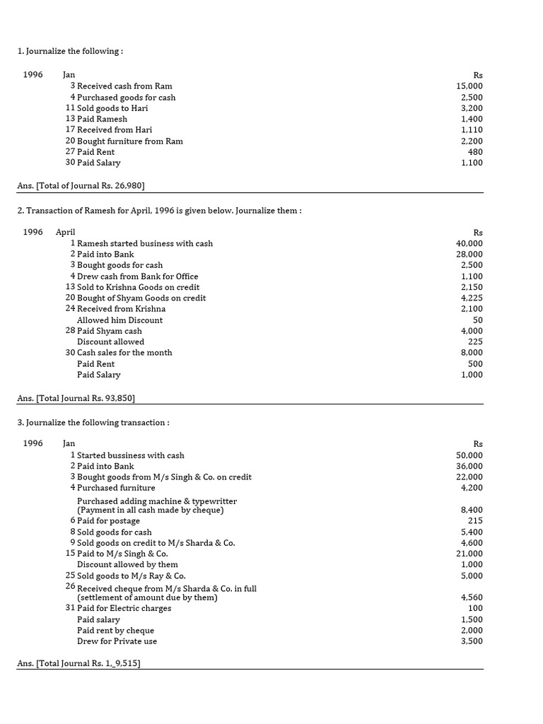 Excell Spreadsheet Journal Entry | PDF | Cheque | Cash
