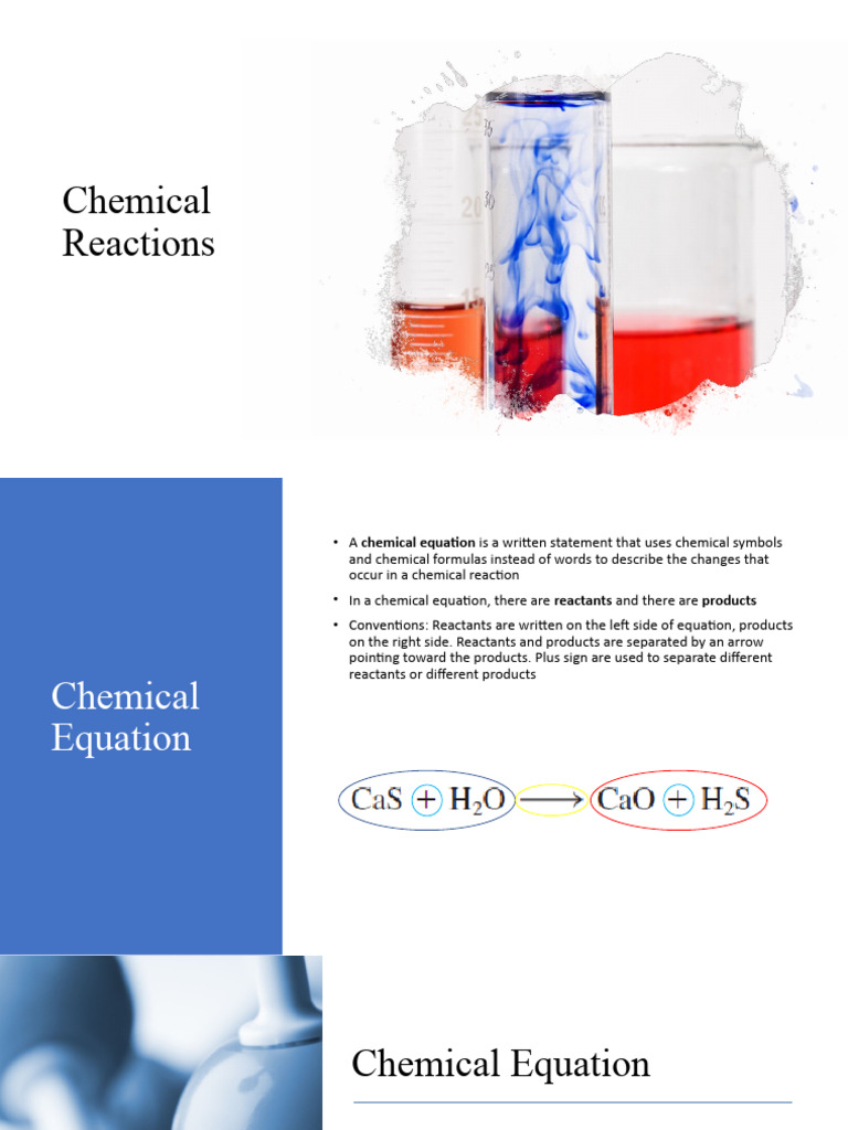 CHEM111 Week 5 - Chemical Reactions and Gas Laws | PDF | Gases ...