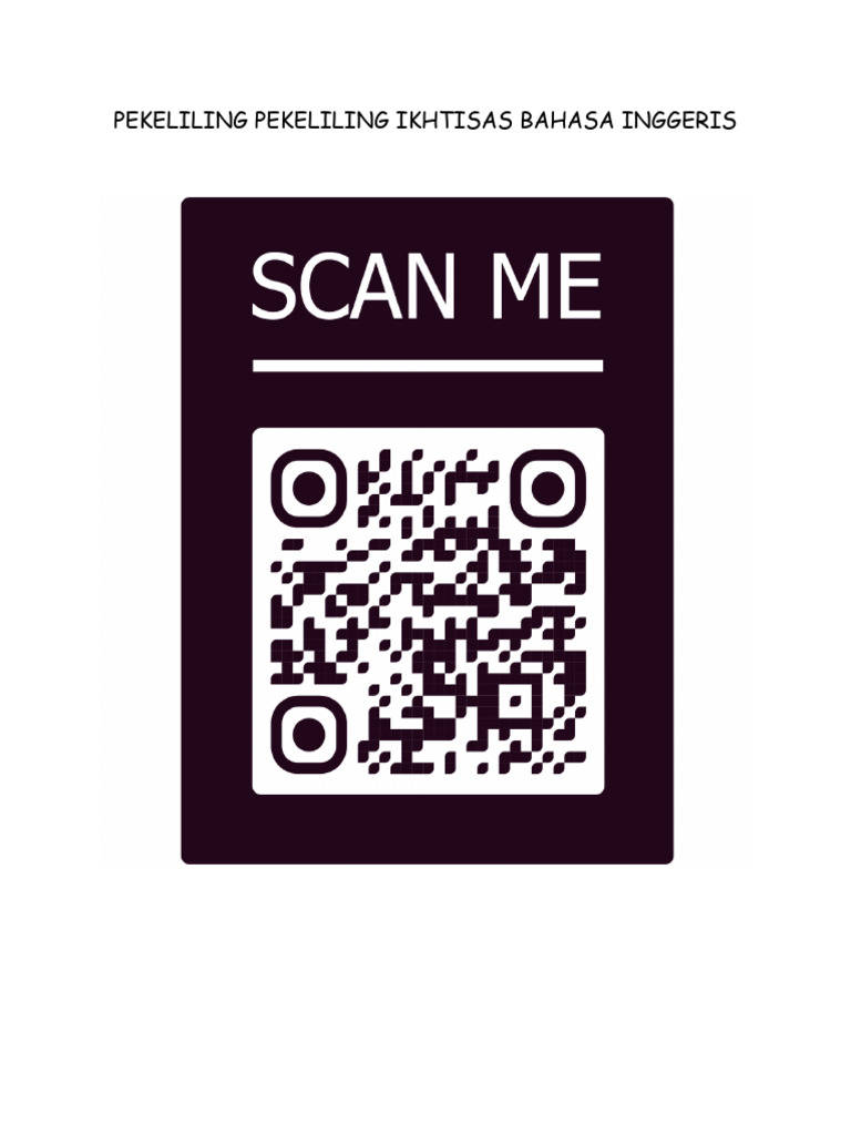 Pekeliling Pekeliling Ikhtisas Bahasa Inggeris | PDF