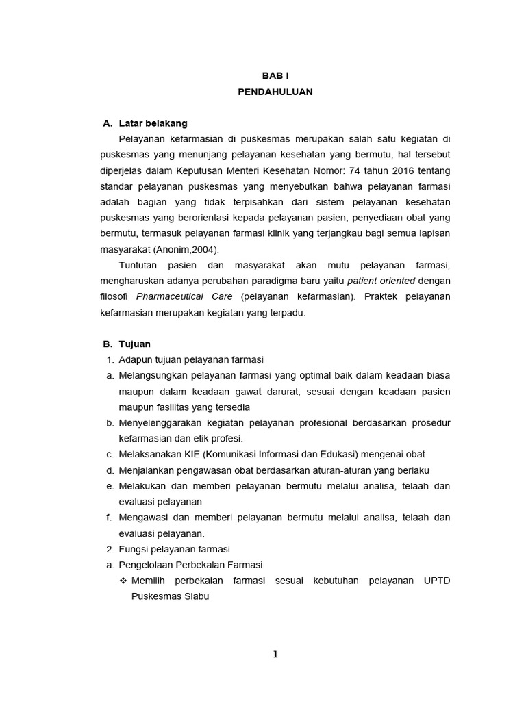 Panduan Ruang Farmasi 2021 | PDF | Pengembangan Diri | Kesehatan Holistik