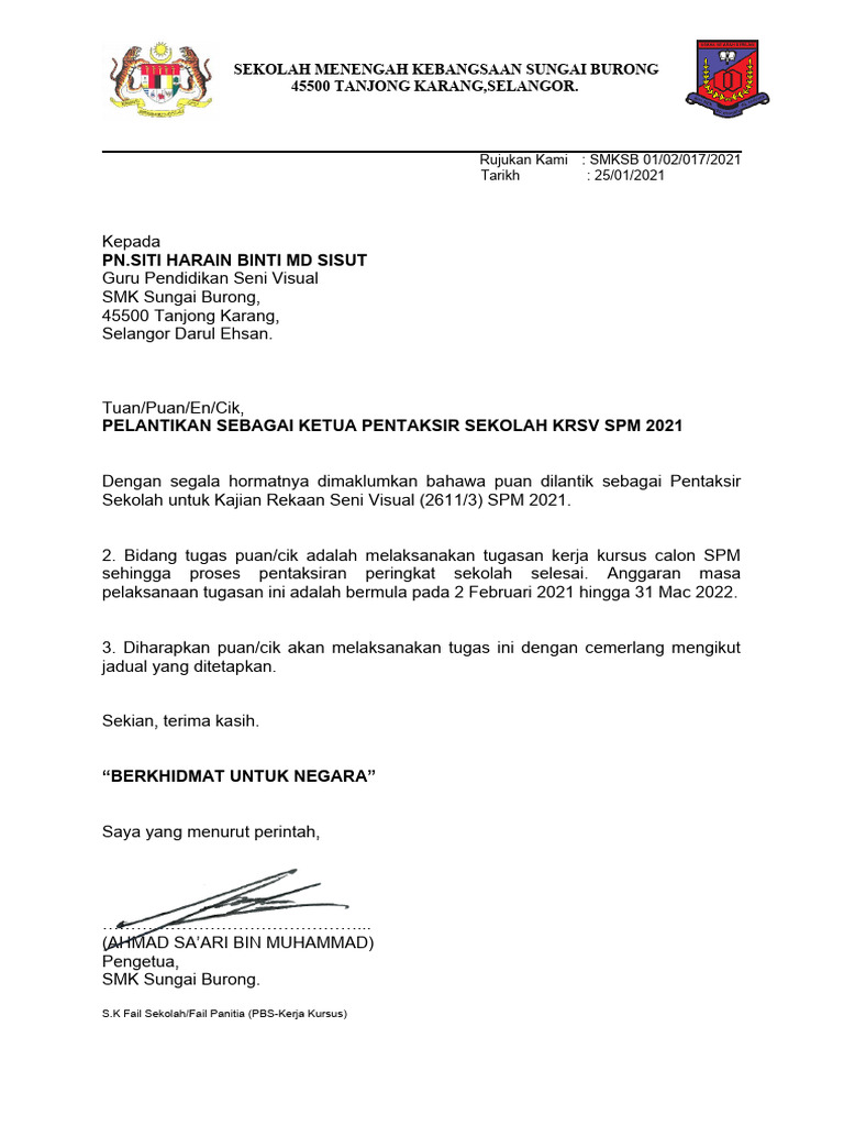 Surat Lantikan | PDF