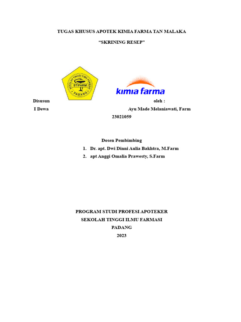 Skrining Ayu Fix | PDF