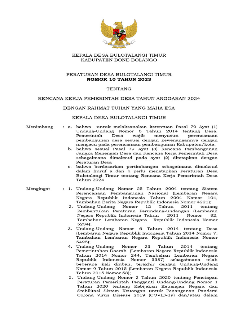 PerDes RKPDes 2024 | PDF