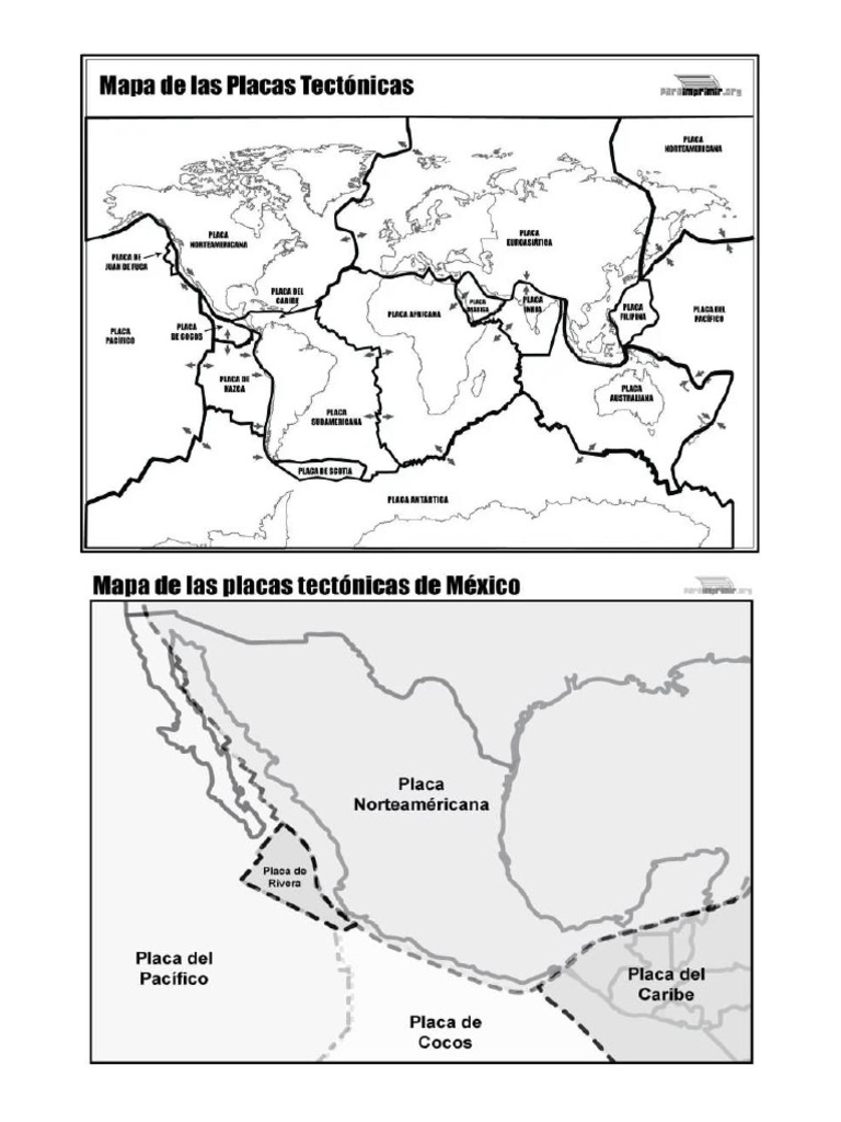 Mapas Placas Tectonicas | PDF