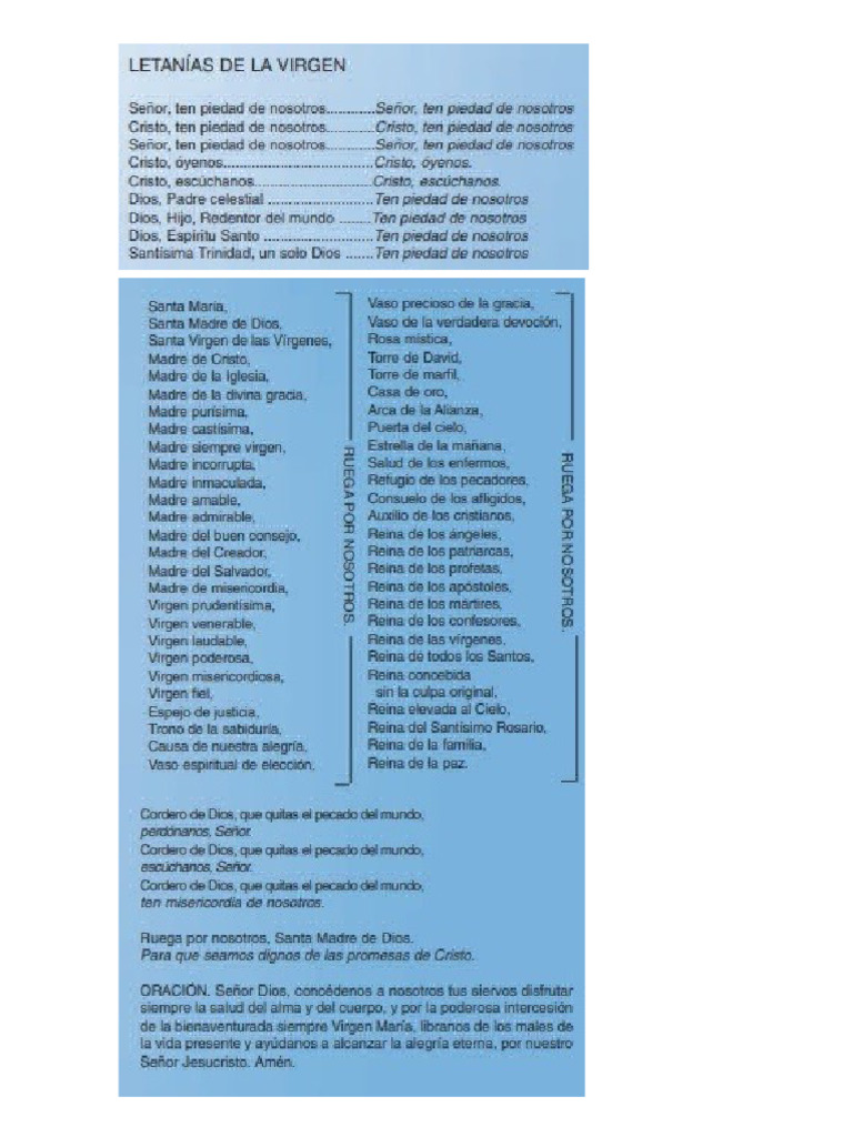 Letanías | PDF
