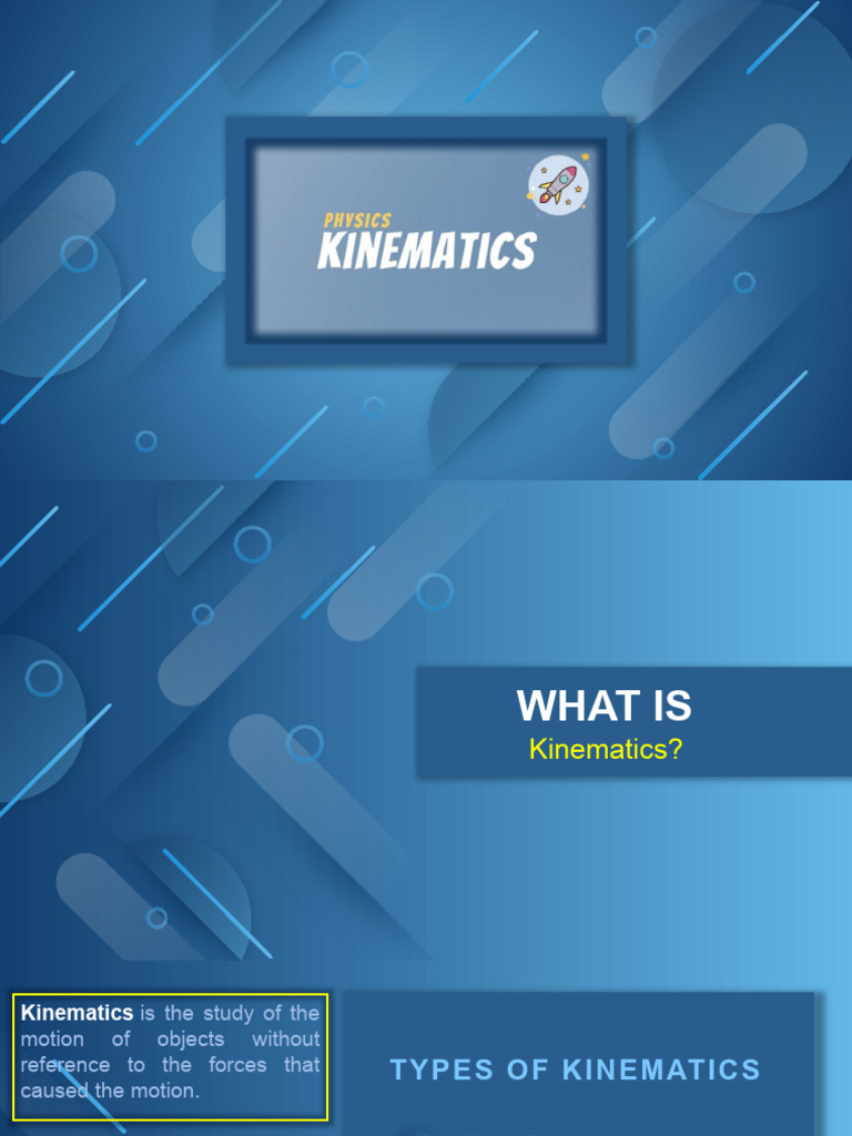 Kinematics | PDF | Kinematics | Acceleration