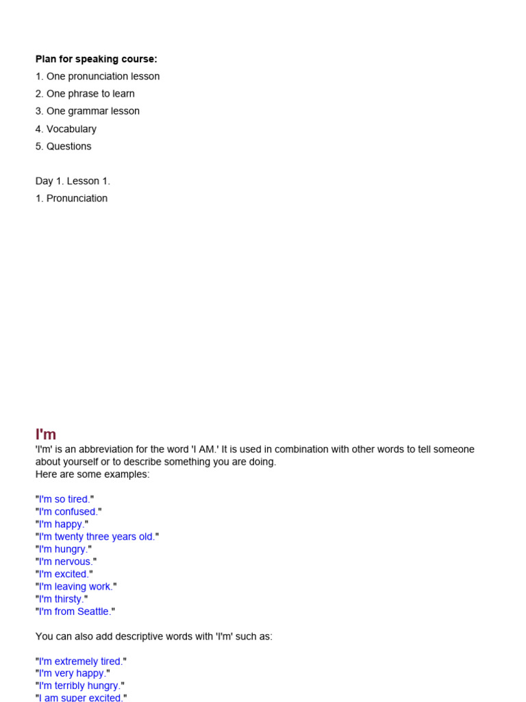 Speaking File Pdf Verb Thought