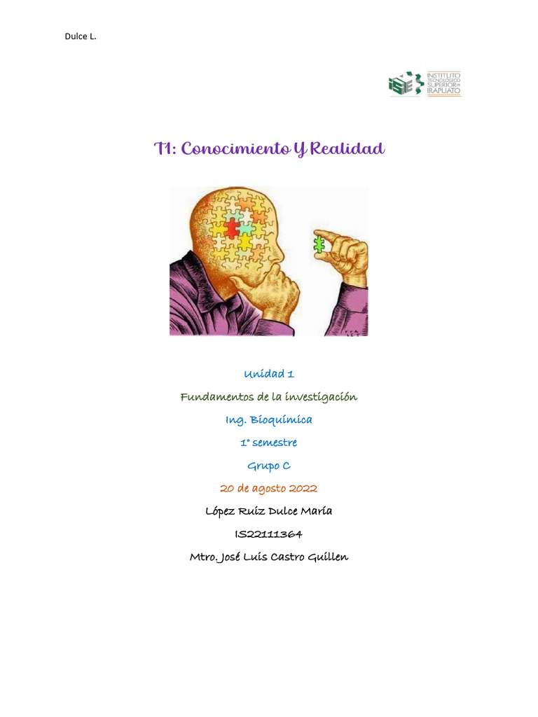 Conocimiento y Realidad | PDF | Conocimiento | Realidad