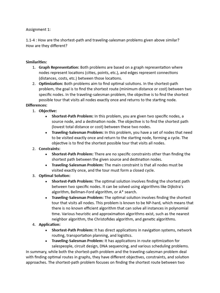 Comp 372 Assignment 1 | PDF | Computer Science | Mathematical Optimization