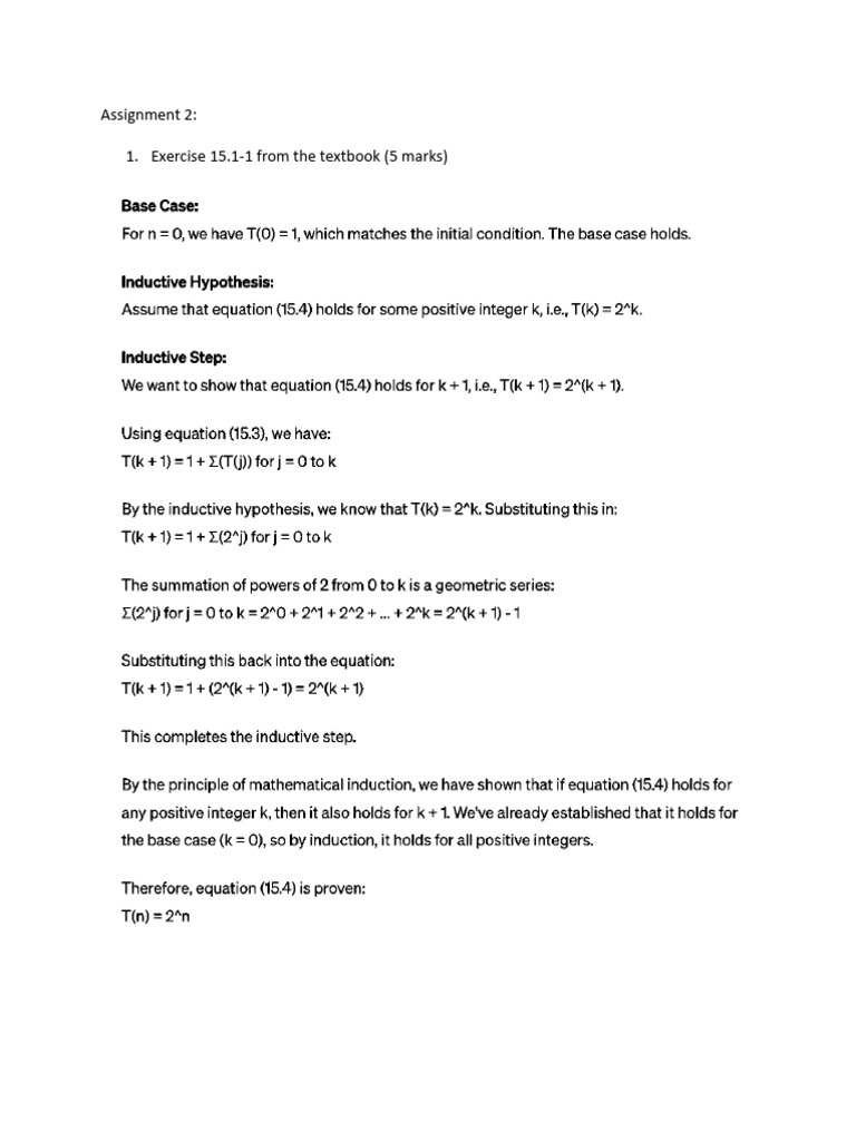 Comp 372 Assignment 2 | PDF | Matrix (Mathematics) | Dynamic Programming