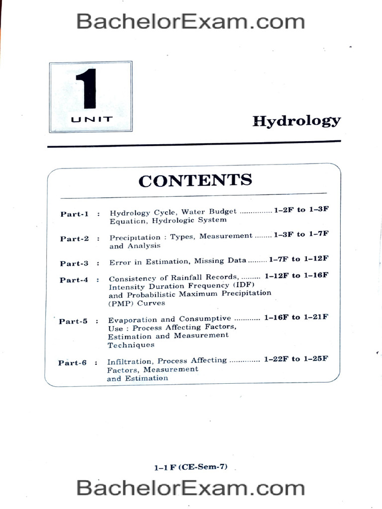 Hydrology Study Guide | PDF | Precipitation | Evapotranspiration