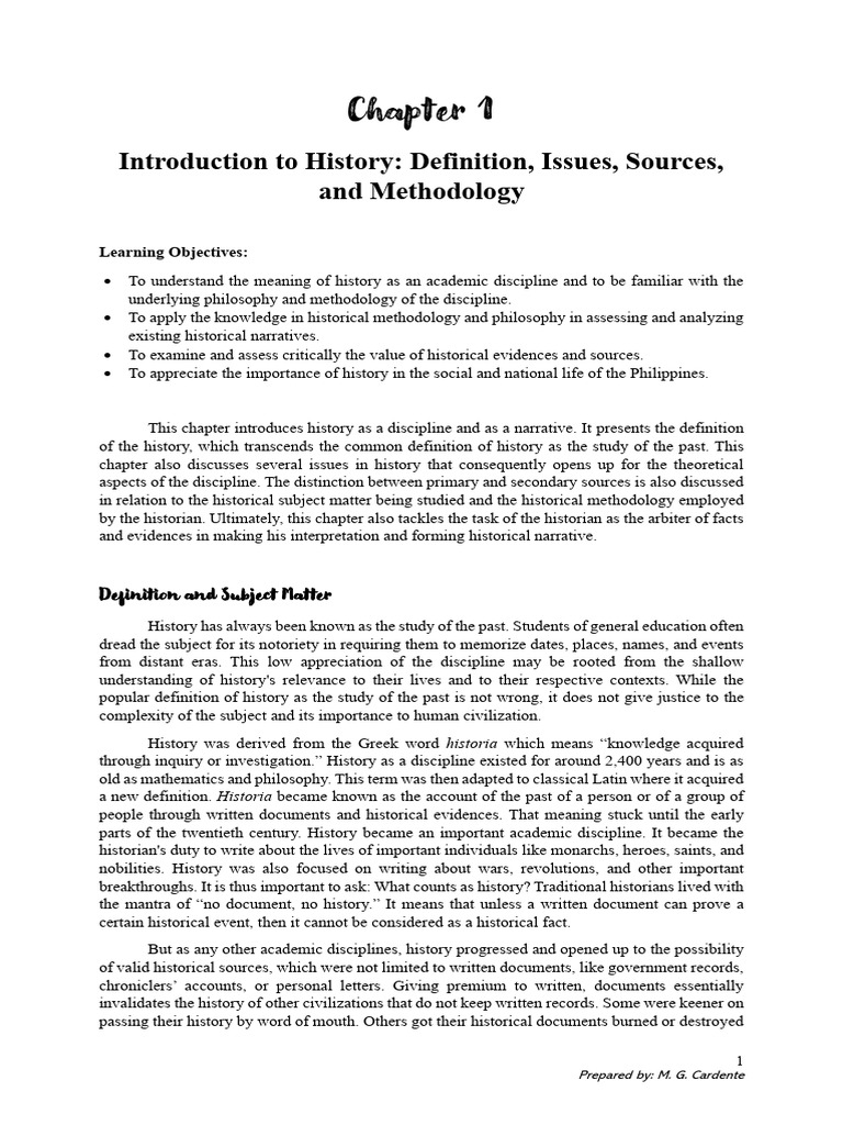 Introduction to History: Key Concepts | PDF | Methodology | Primary Sources