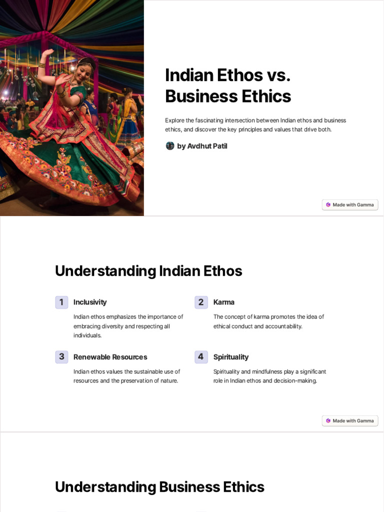 Indian Ethos in Business Ethics | PDF | Business Ethics | Sustainability