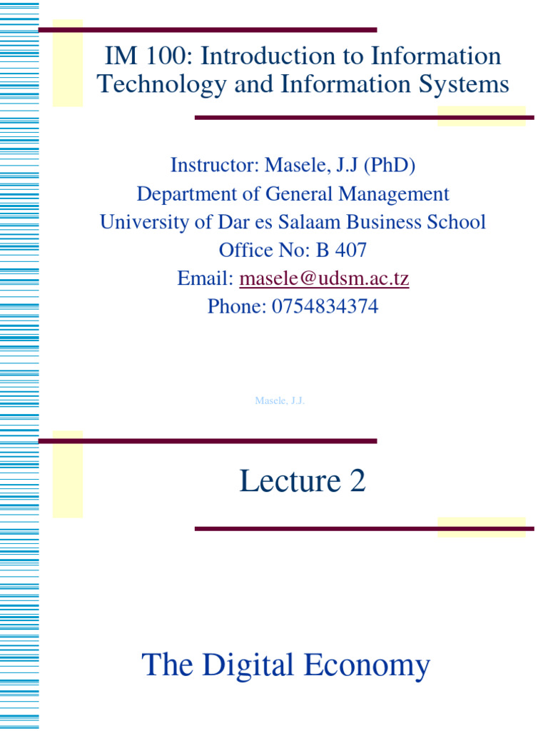 Digital Economy | PDF | Information System | Information