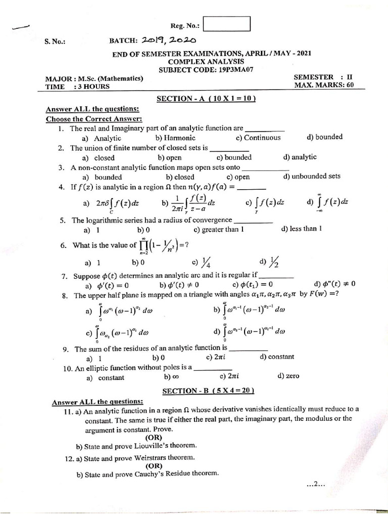 M.Sc. Mathematics | PDF | C++ | Class (Computer Programming)