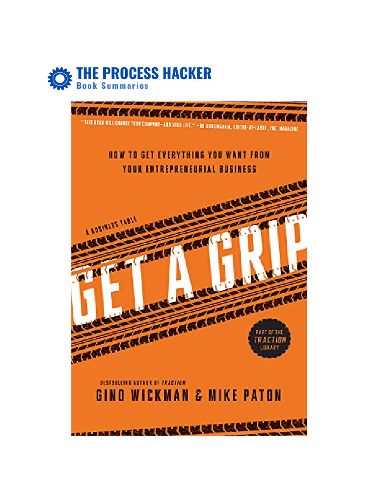 Book Summary - Get A Grip - 01 | PDF