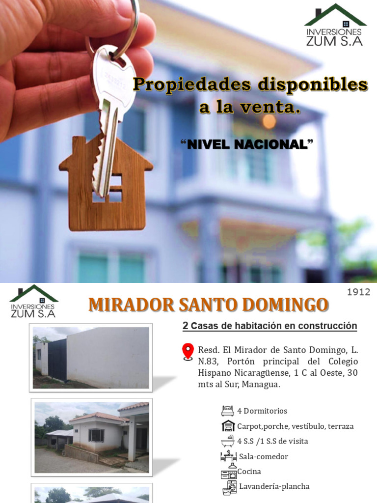 Catalogo - Casas Disponibles a La Venta - Agosto 2023 | PDF | Inicio