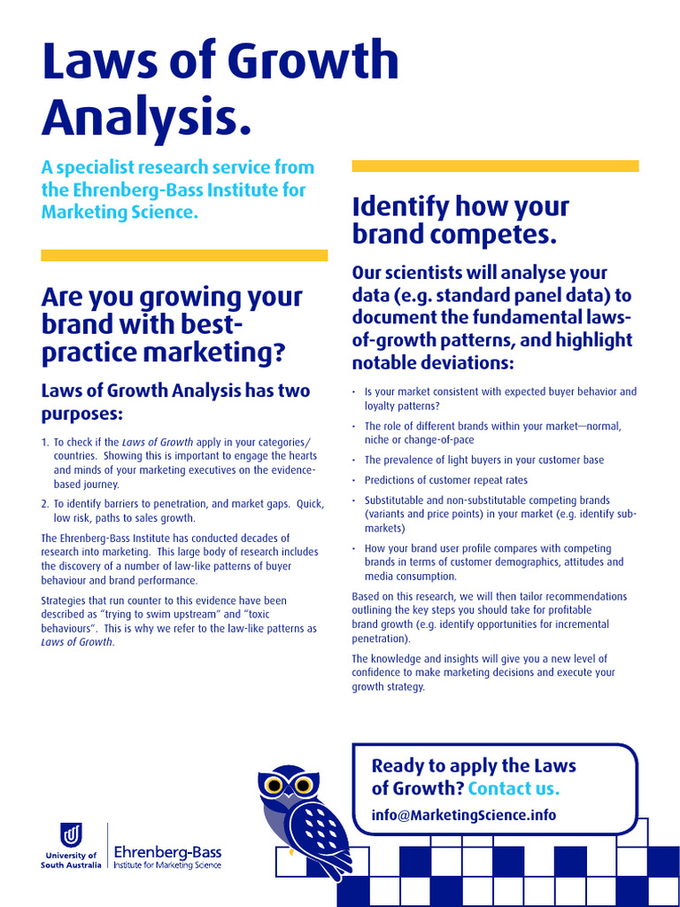 Laws of Growth Analysis | PDF | Marketing | Brand