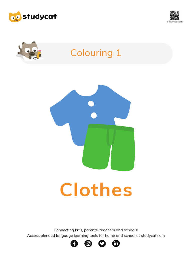 Kids' Clothing Coloring Guide | PDF