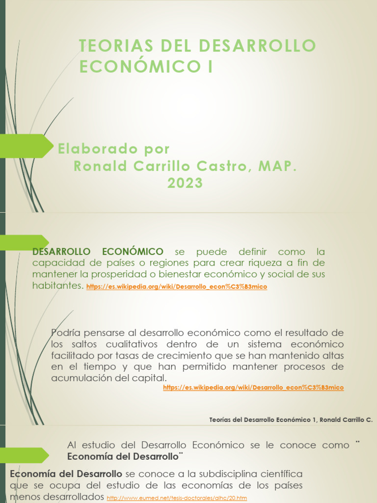 Políticas de Desarrollo 1 Sesiones 1-2 | PDF | Desempleo | Inflación