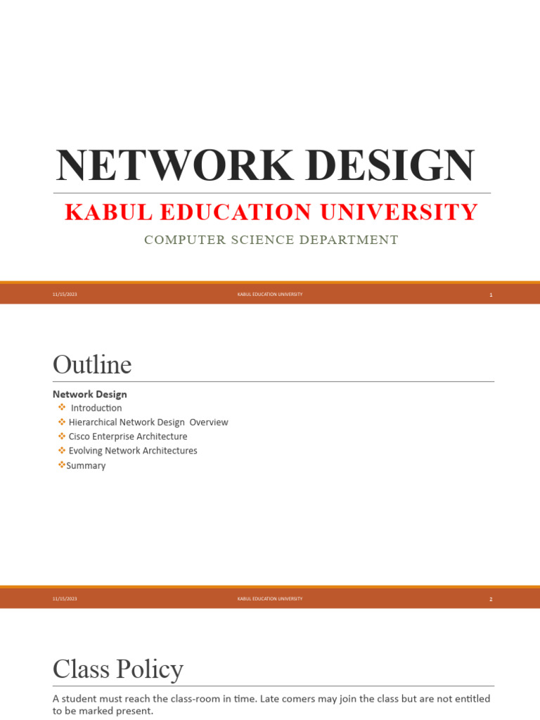 Network Design Lecture 1 | PDF | Computer Network | Network Switch