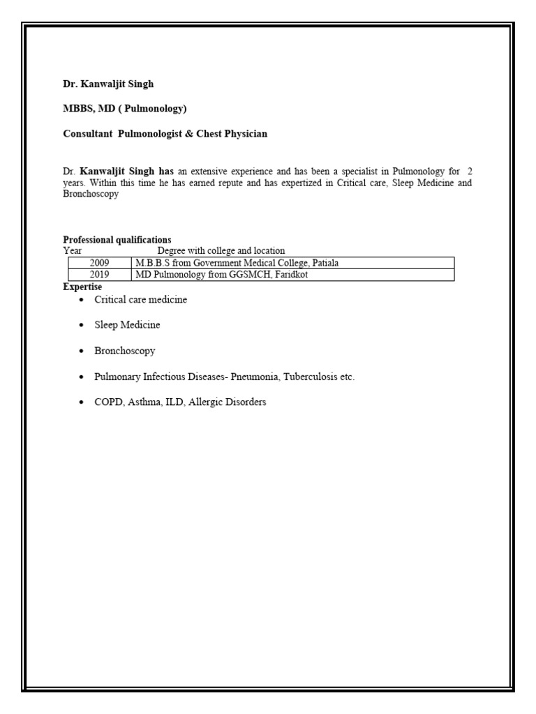 DR - Kanwaljit Singh | PDF