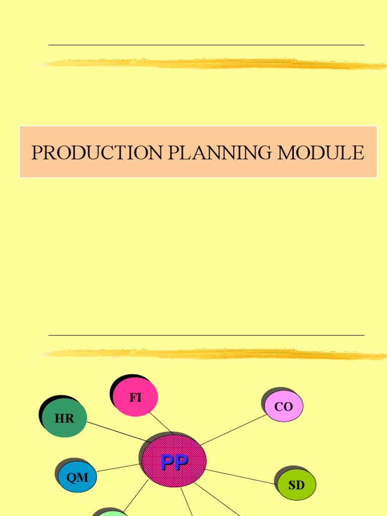 Sap Production Planning (Old) | PDF | Business Process | Invoice