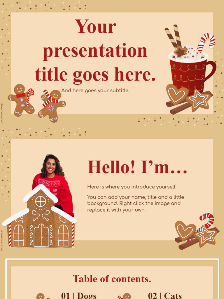 A Gingerbread Christmas SlidesMania | PDF | Career & Growth