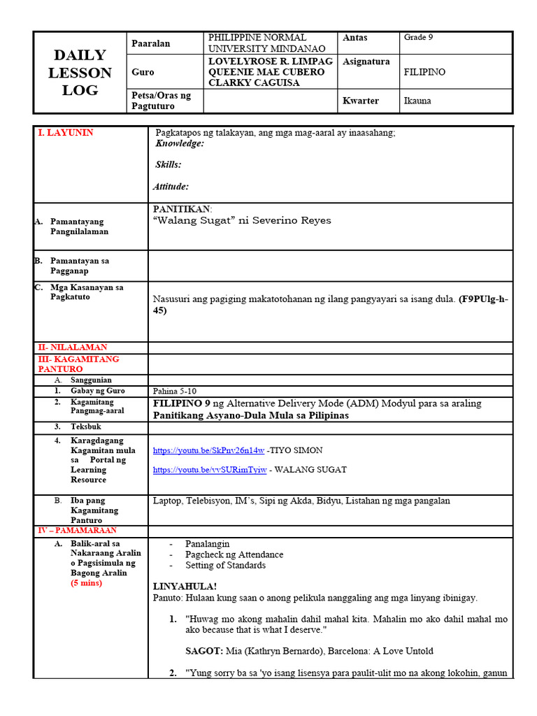 Demo Teaching Lesson Plan MAIKLING KWENTO | PDF