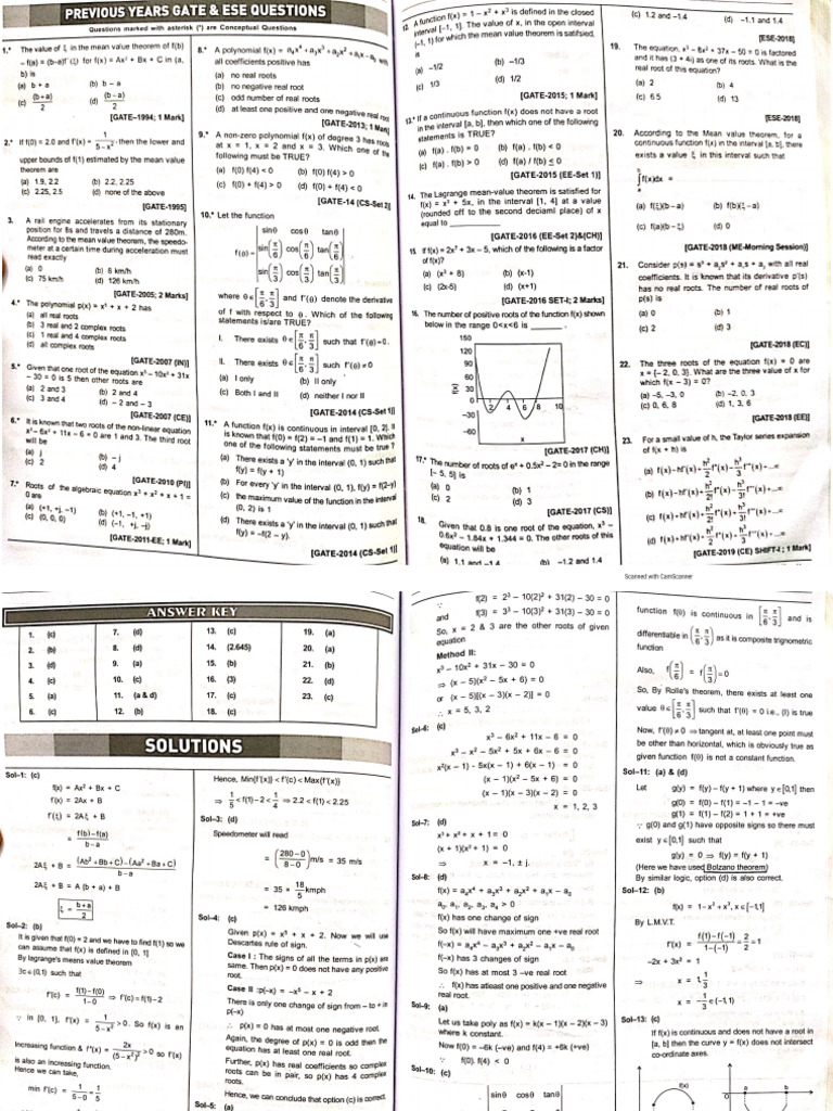 MVT, Maxima & Minima | PDF