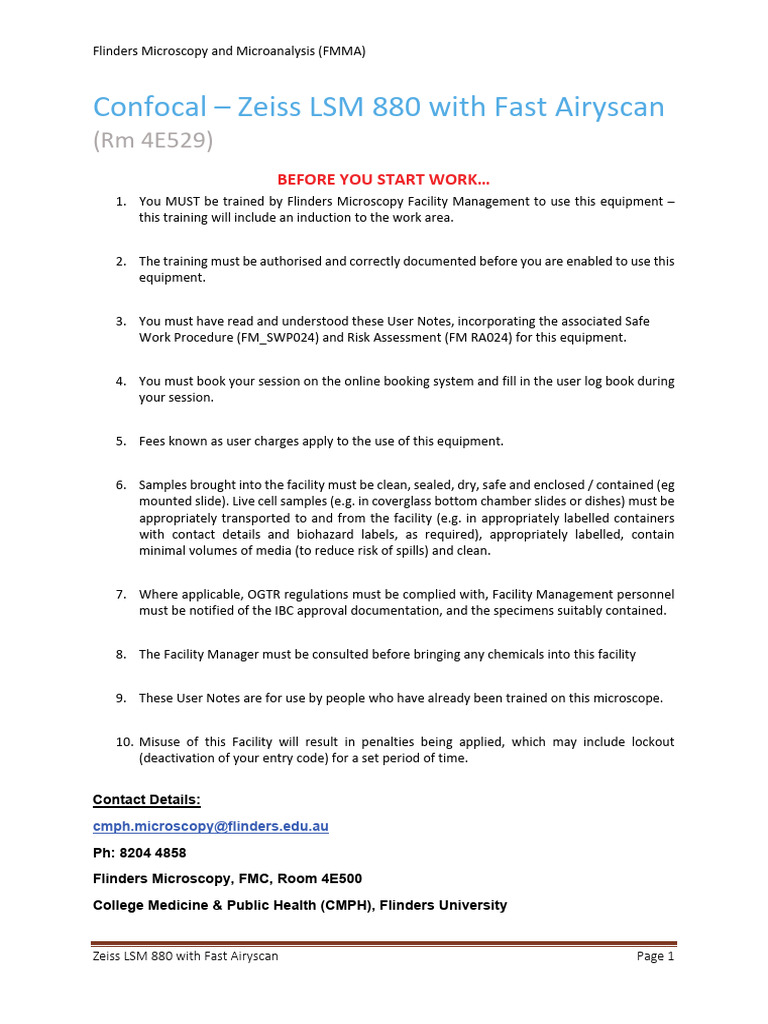Confocal LSM880 Airyscan Manual | PDF | Computer File | Laboratory Equipment