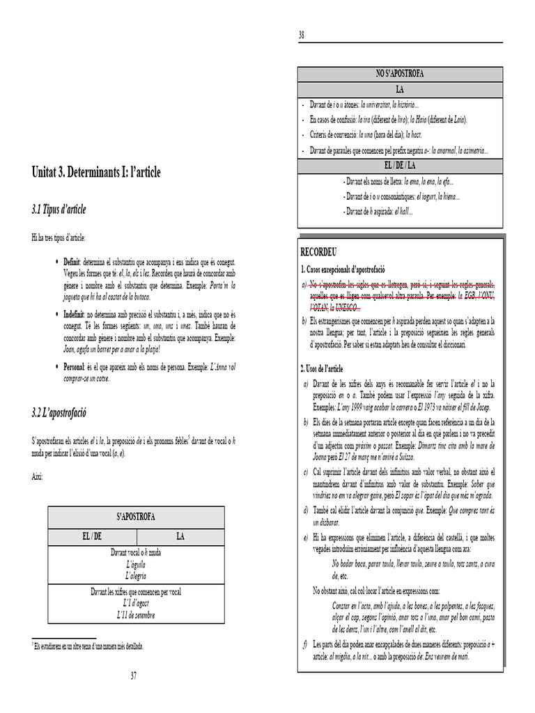 Unitat 3 - Article | PDF