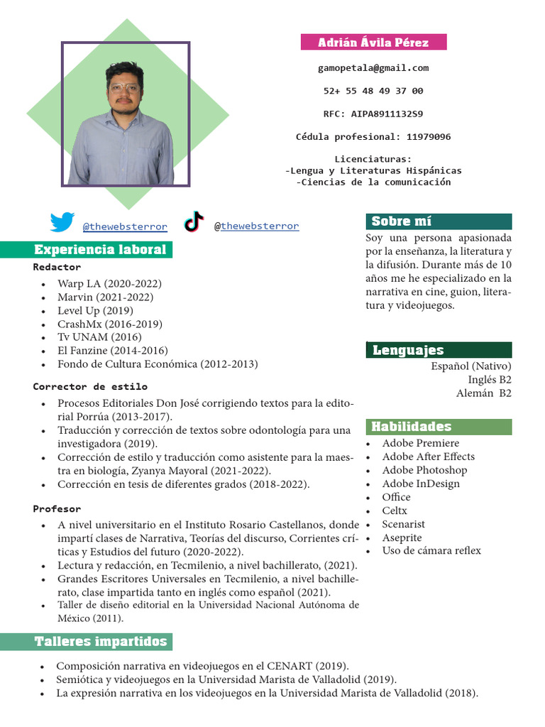 CV Adrián Ávila | PDF
