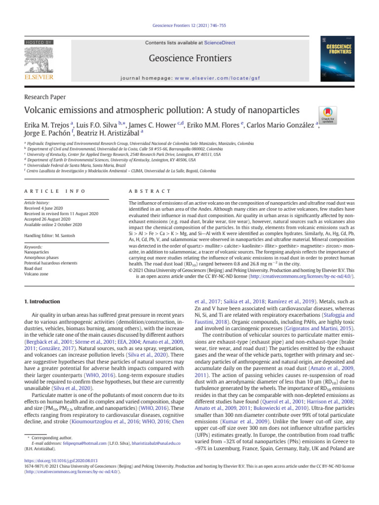 Volcanic-emissions-and-atmospheric-pollution--A-study-o_2021_Geoscience-Fron | PDF ...
