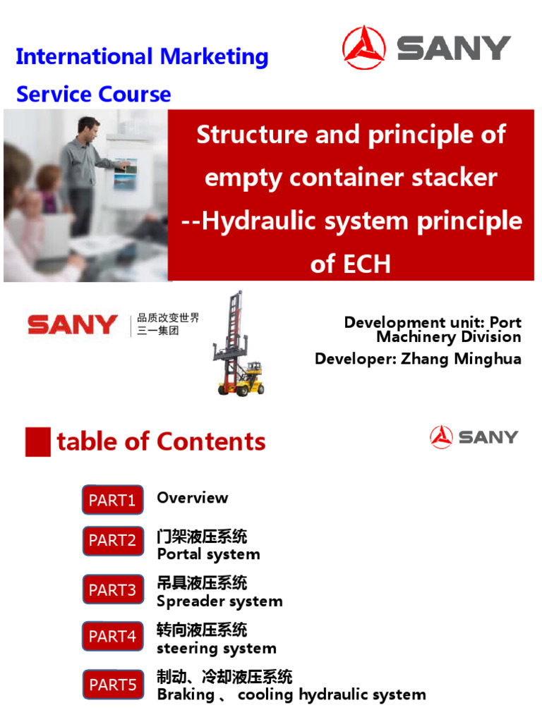 Hydraulic System of Stacker Valves | PDF | Valve | Brake