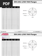 ISO 7005 Flange Dimensions Guide | PDF | Bmw | Plumbing